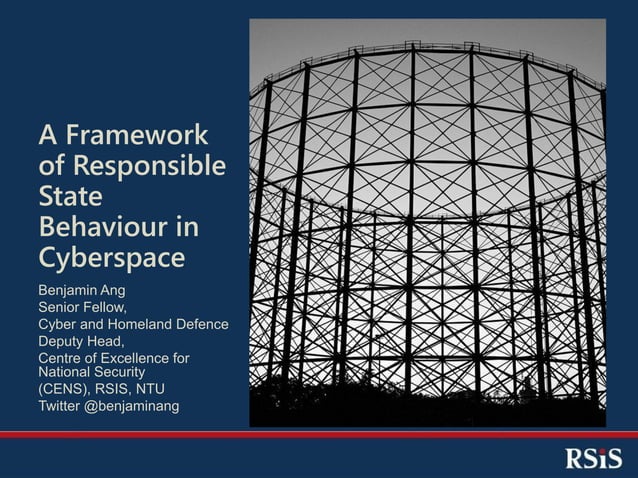 Framework of responsible state behaviour in cyberspace - for Marshall ...