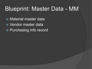 Framework Of Sap Material Management Blueprint | PPTX