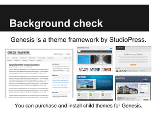 Framework Overview - Genesis | PDF