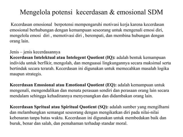 Framework pengertian, fungsi evaluasi kinerja sdm 1 14 | PPTX