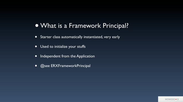 "Framework Principal" pattern | PPT