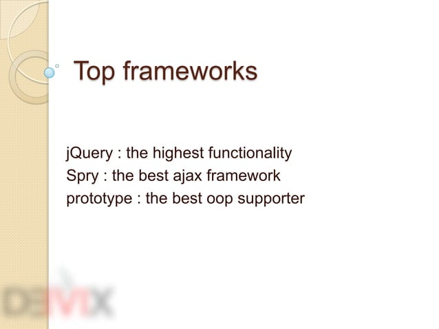 Framework prototype | PPT | Free Download