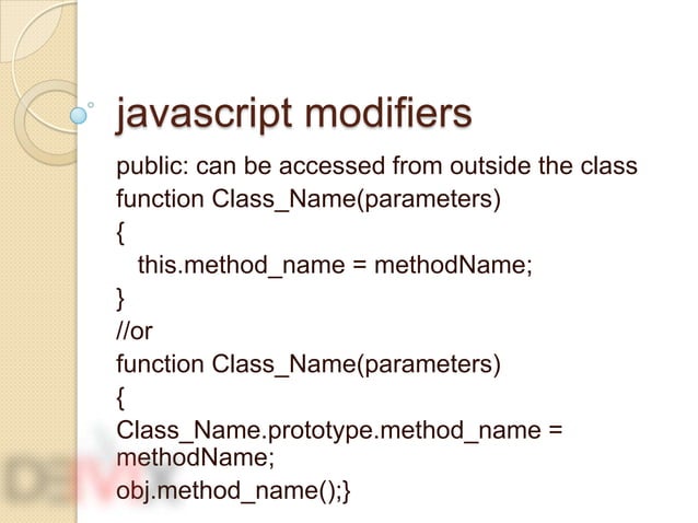Framework prototype | PPT