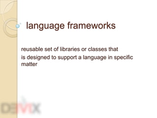 Framework prototype | PPT