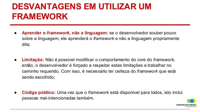 Análise sobre a utilização de frameworks em PHP: CakePHP, CodeIgn… Análise sobre a utilização de frameworks em PHP: CakePHP, CodeIgn…