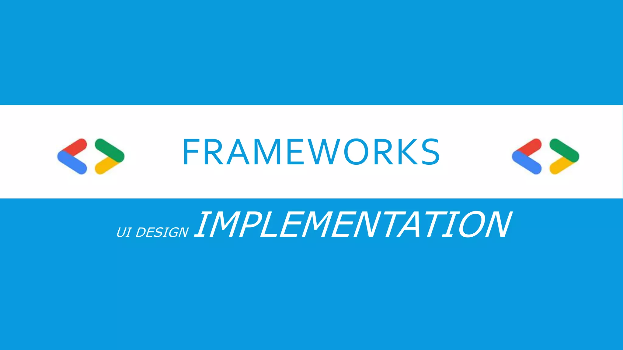 Introduction to web frameworks | PPTX