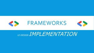 Introduction to web frameworks | PPT