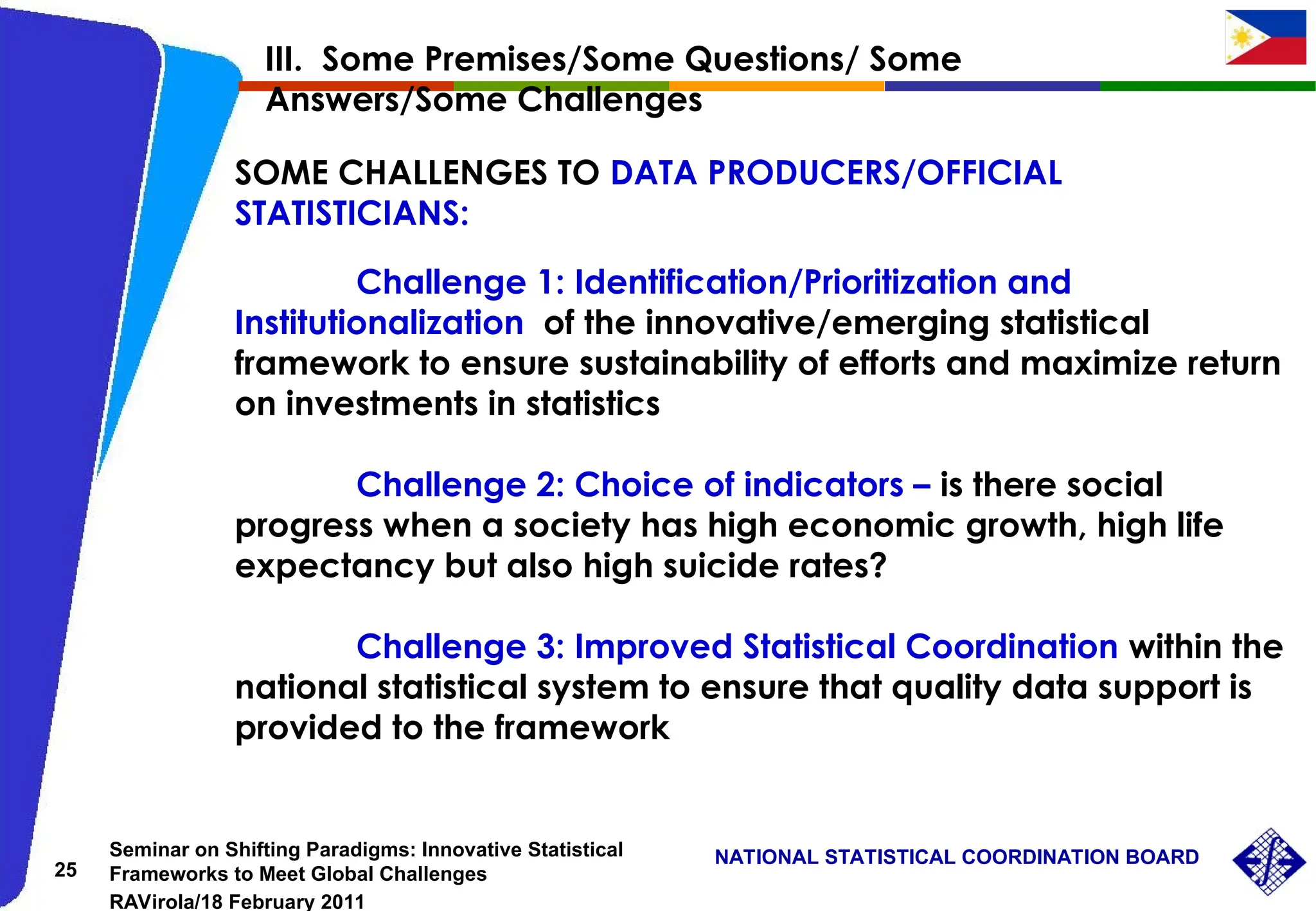 innovative frameworks on social statistics-final | PPT