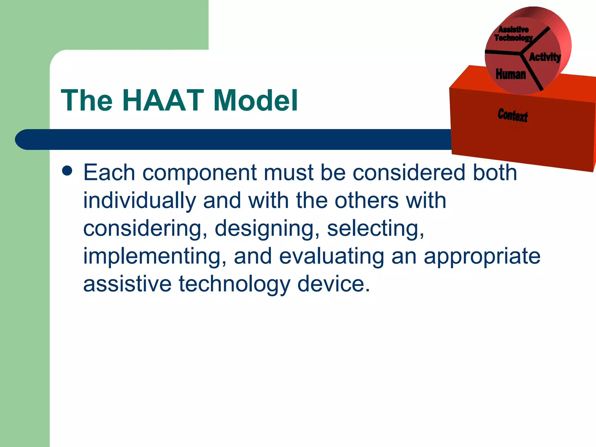 AT Frameworks: The HAAT Model | PPT