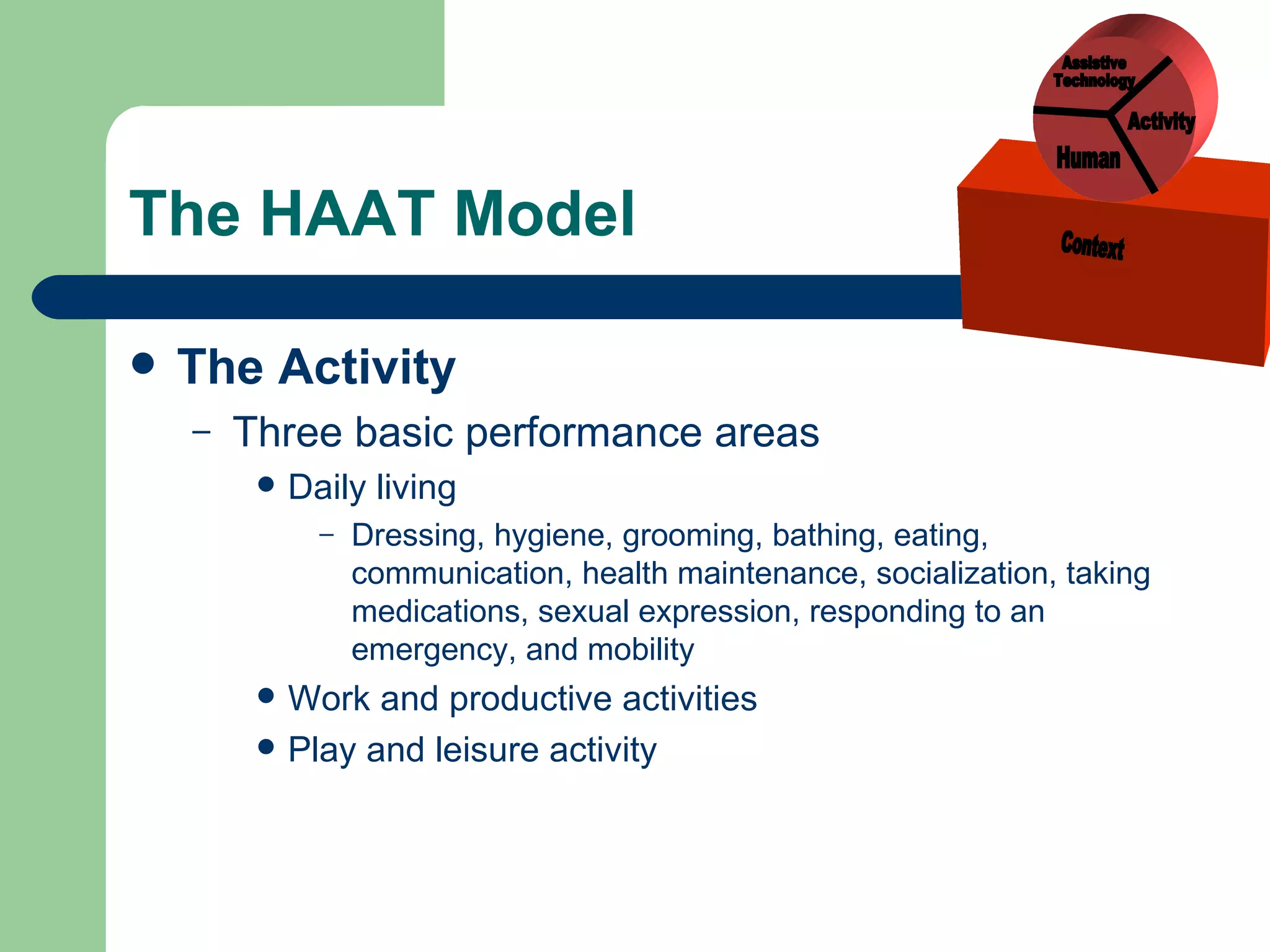 AT Frameworks: The HAAT Model | PPT