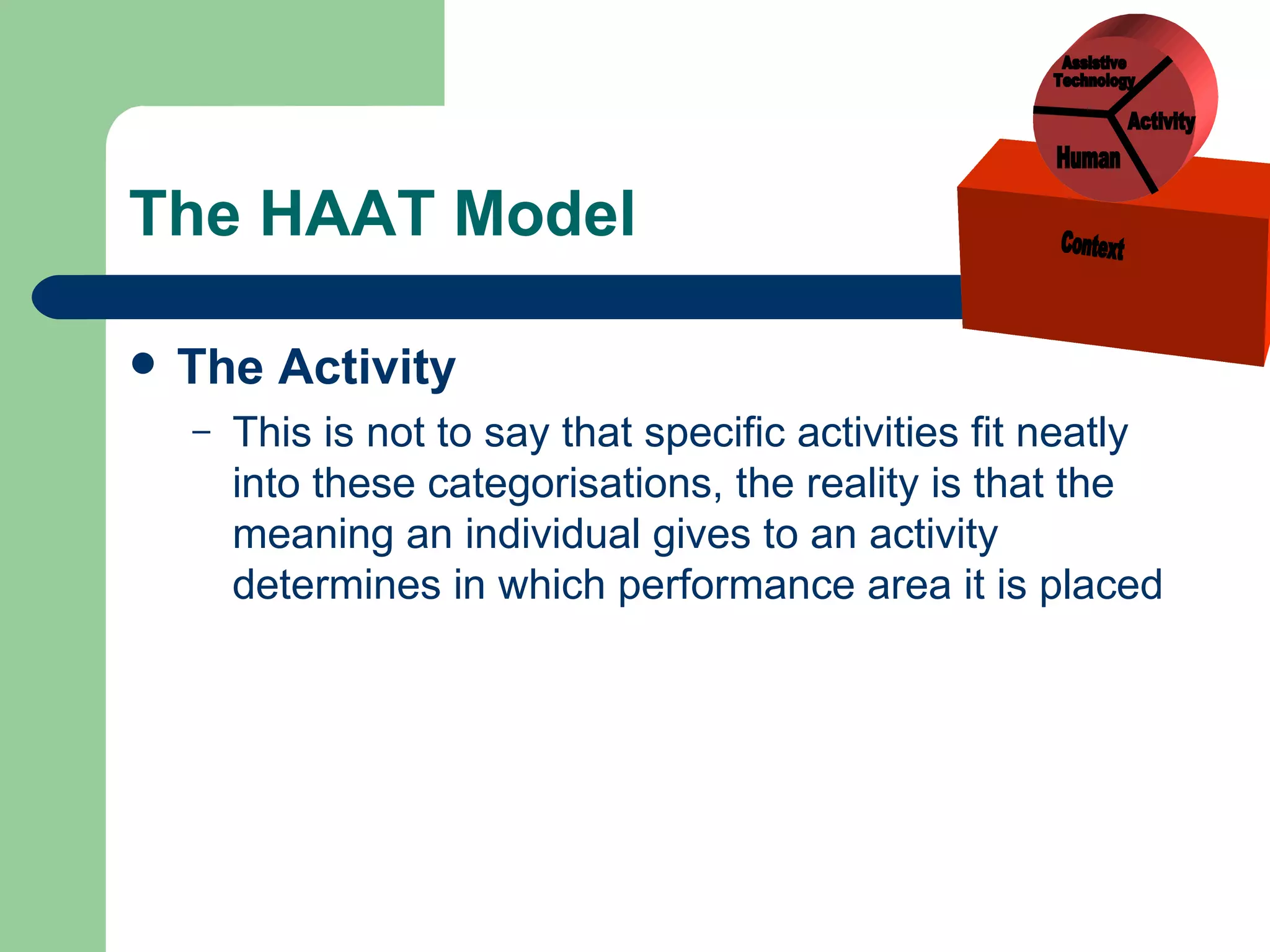 AT Frameworks: The HAAT Model | PPT