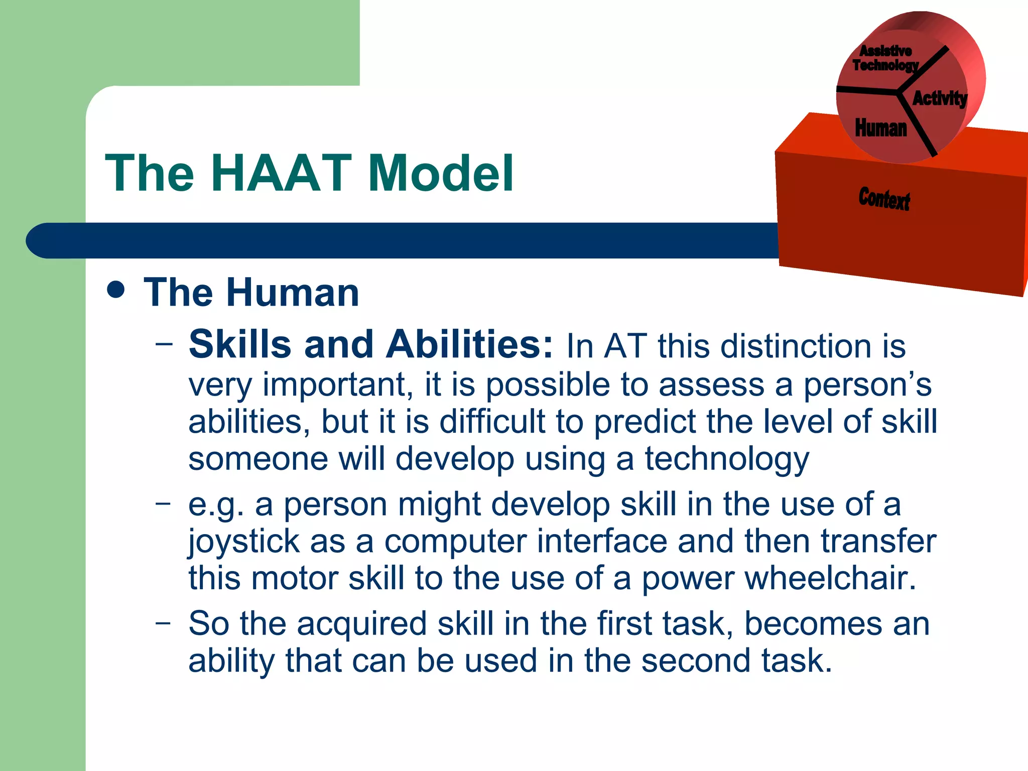AT Frameworks: The HAAT Model | PPT