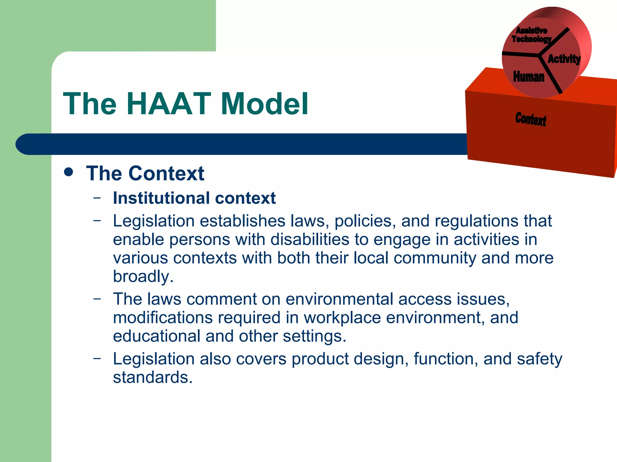 AT Frameworks: The HAAT Model | PPT