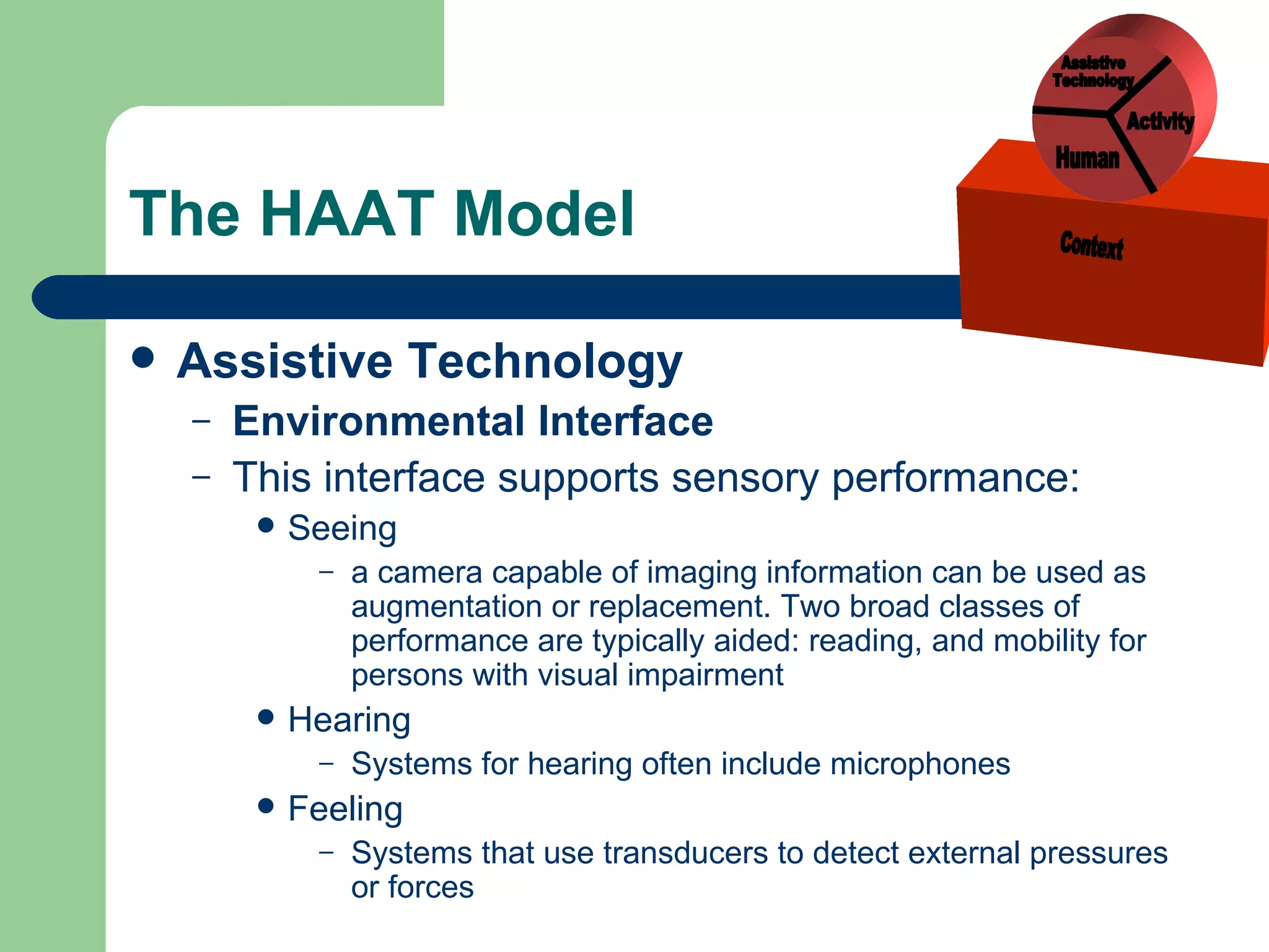 AT Frameworks: The HAAT Model | PPT