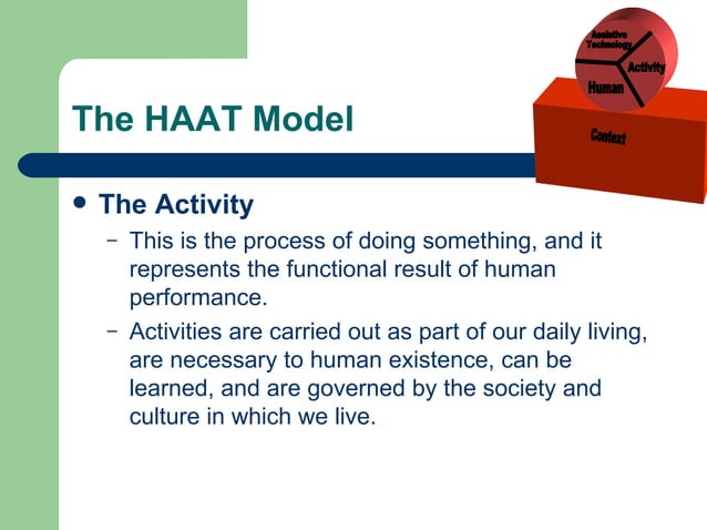 AT Frameworks: The HAAT Model | PPT | Internet for Beginners | Internet