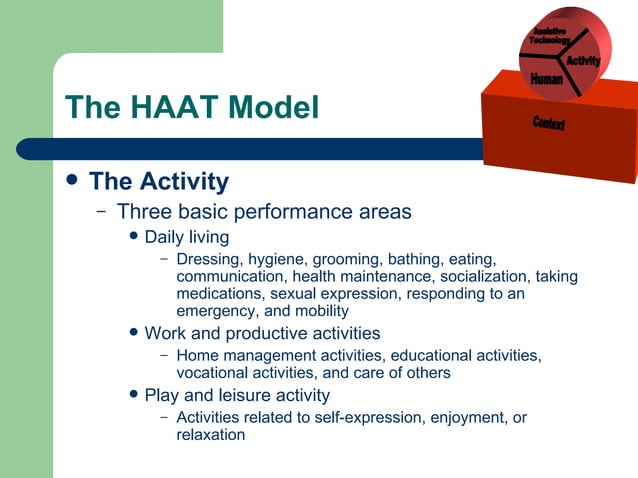 AT Frameworks: The HAAT Model | PPT | Internet for Beginners | Internet