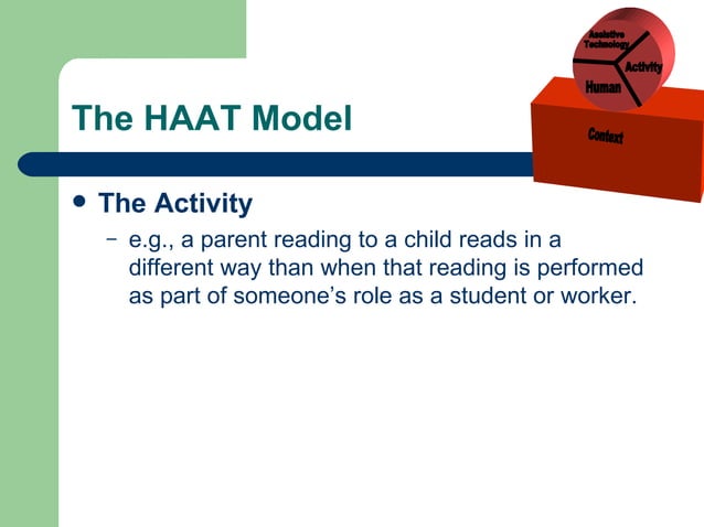 AT Frameworks: The HAAT Model | PPT | Internet for Beginners | Internet