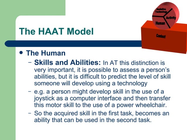 AT Frameworks: The HAAT Model | PPT | Internet for Beginners | Internet