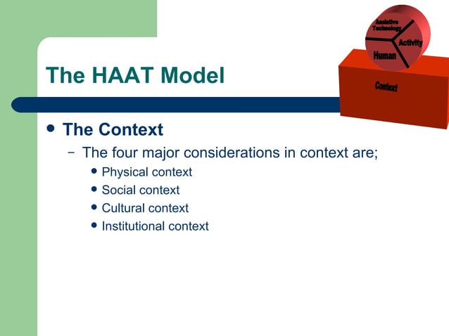 AT Frameworks: The HAAT Model | PPT | Internet for Beginners | Internet