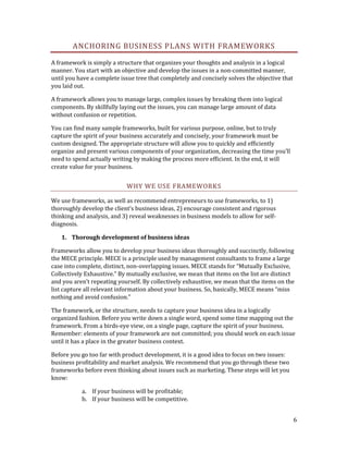 Business Frameworks | PDF