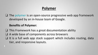 Frameworks and Tools For Developing Progressive Web App | PPT