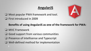 Frameworks and Tools For Developing Progressive Web App | PPT