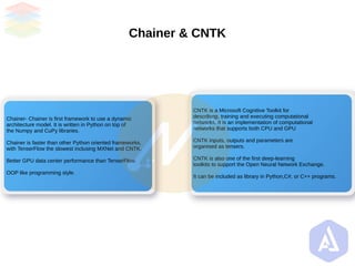 PPT4: Frameworks & Libraries of Machine Learning & Deep Learning | PDF