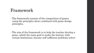 Comparative Framework for Education | PPTX