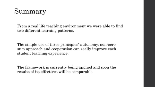 Comparative Framework for Education | PPT