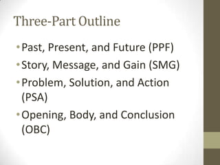 Frameworks to Follow (Public Speaking Essentials) | PPTX