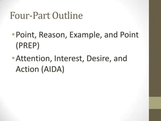 Frameworks to Follow (Public Speaking Essentials) | PPTX