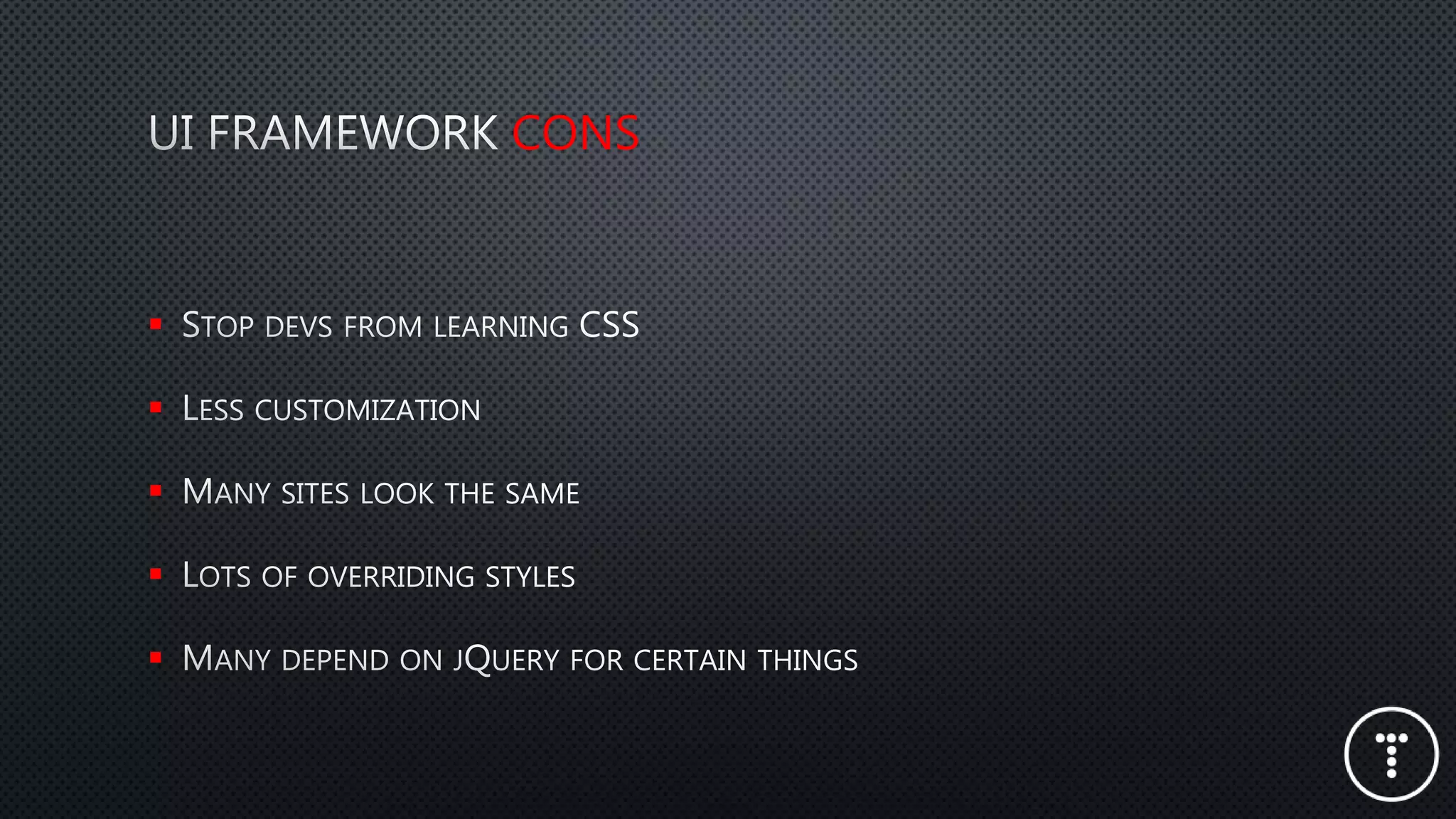 Web Development Frameworks Pros & Cons | PPTX