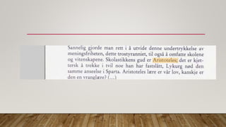 Fra middelalder til moderne tid | PPT