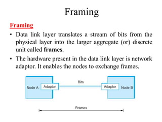 Framing Protocols | PPSX | Computer Networking | Computing