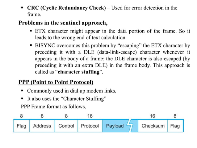 Framing Protocols | PPSX | Computer Networking | Computing