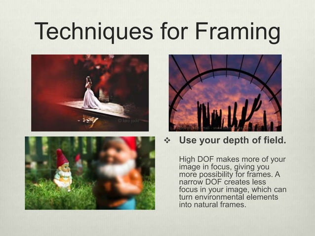 Framing | PPTX | Photography | Arts and Crafts