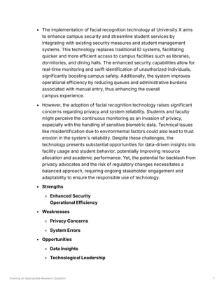 Framing an Appropriate Research Question ...