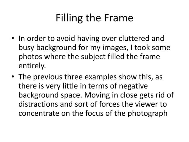 Photography unit 4 Framing and composition | PPTX