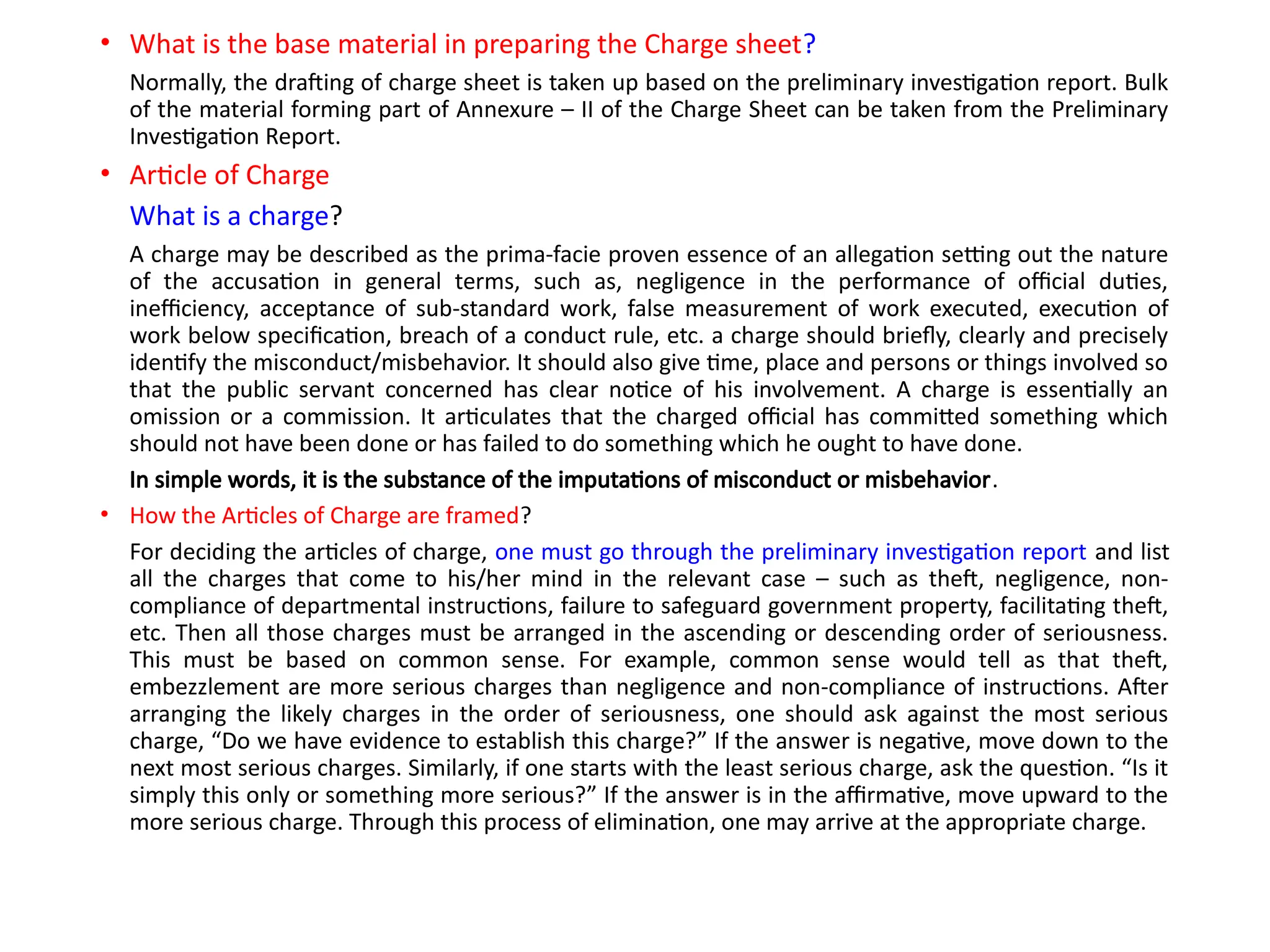 FRaming Charge sheet 133324434434335454545454 | PPTX