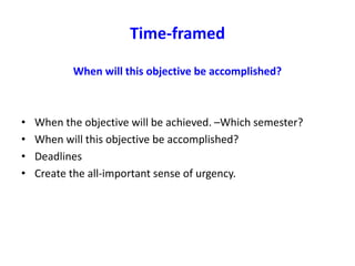 Framing educational objectives | PPTX