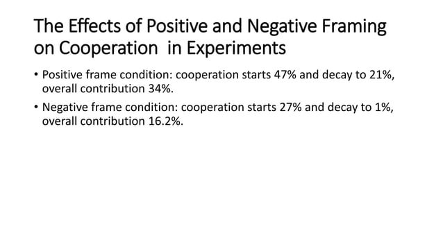 Framing effect studies | PPTX