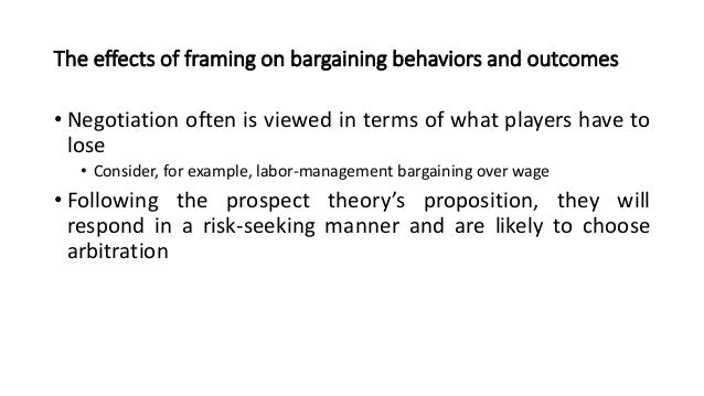 Framing effect studies