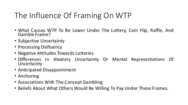 Framing effect studies