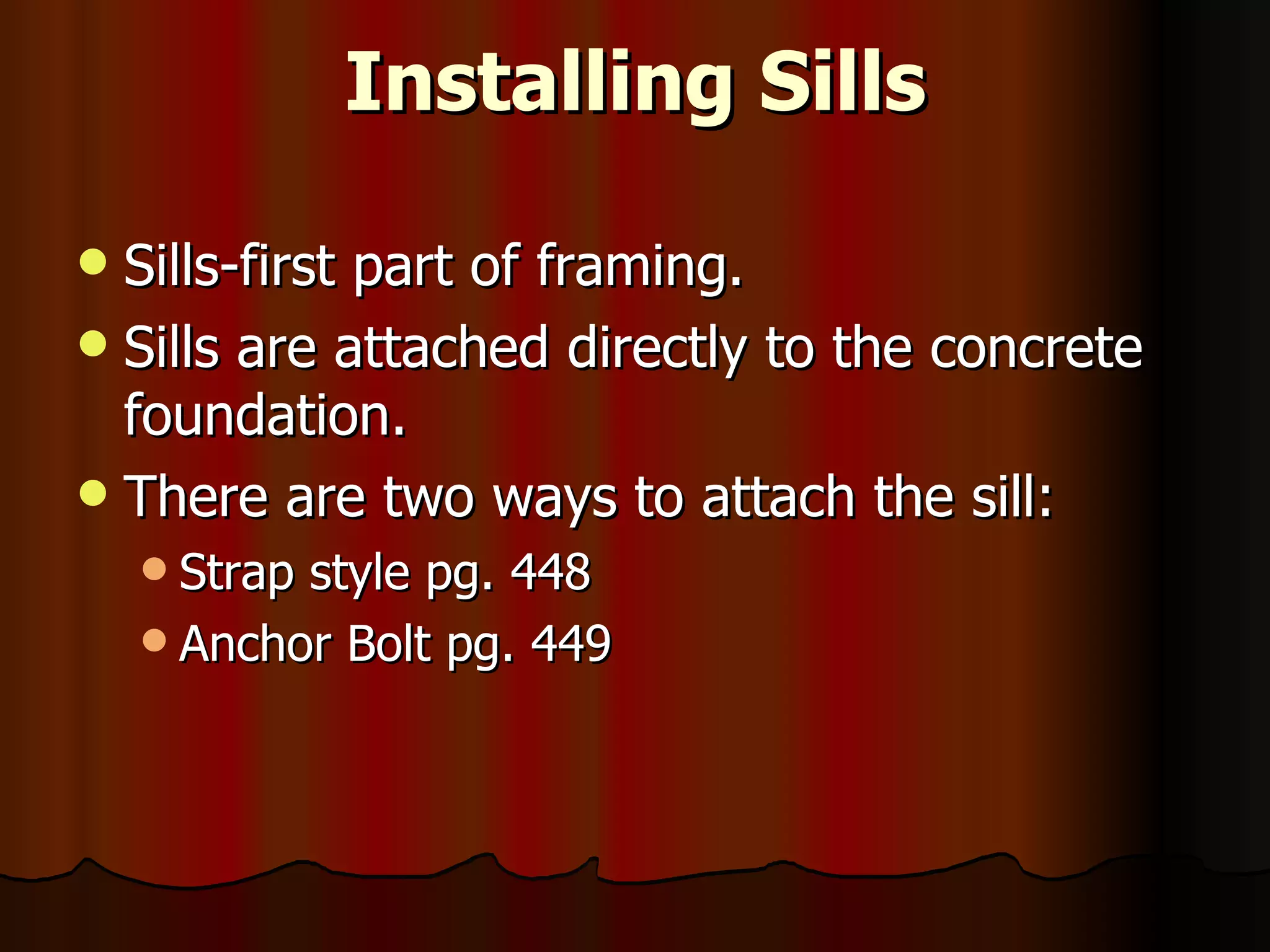 Framing Floors, And Walls | PPT