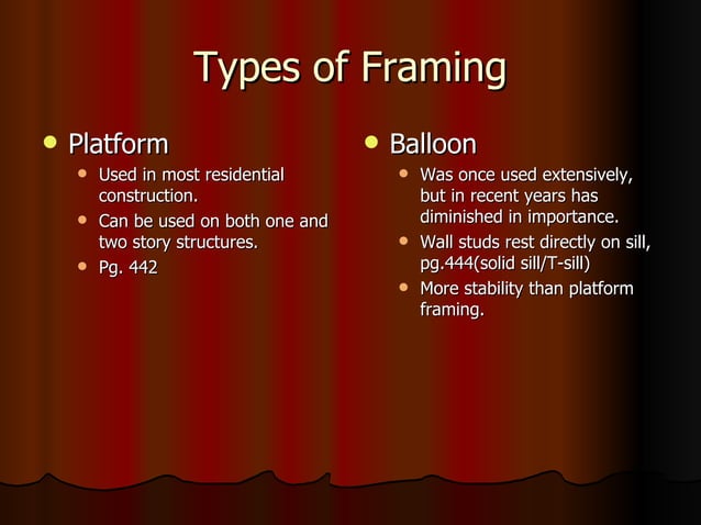 Framing Floors, And Walls | PPT