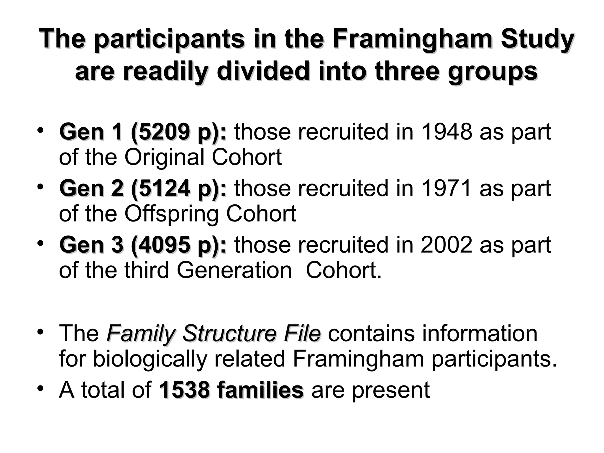 All About Framingham Heart Study | PPT