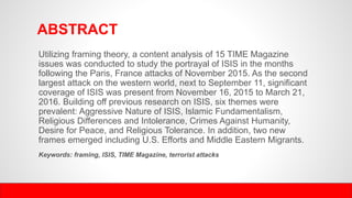 Framing ISIS: Time Magazine's Coverage of a Global Threat | PPTX ...