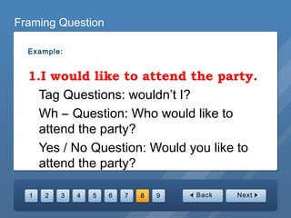Framing questions | PPT
