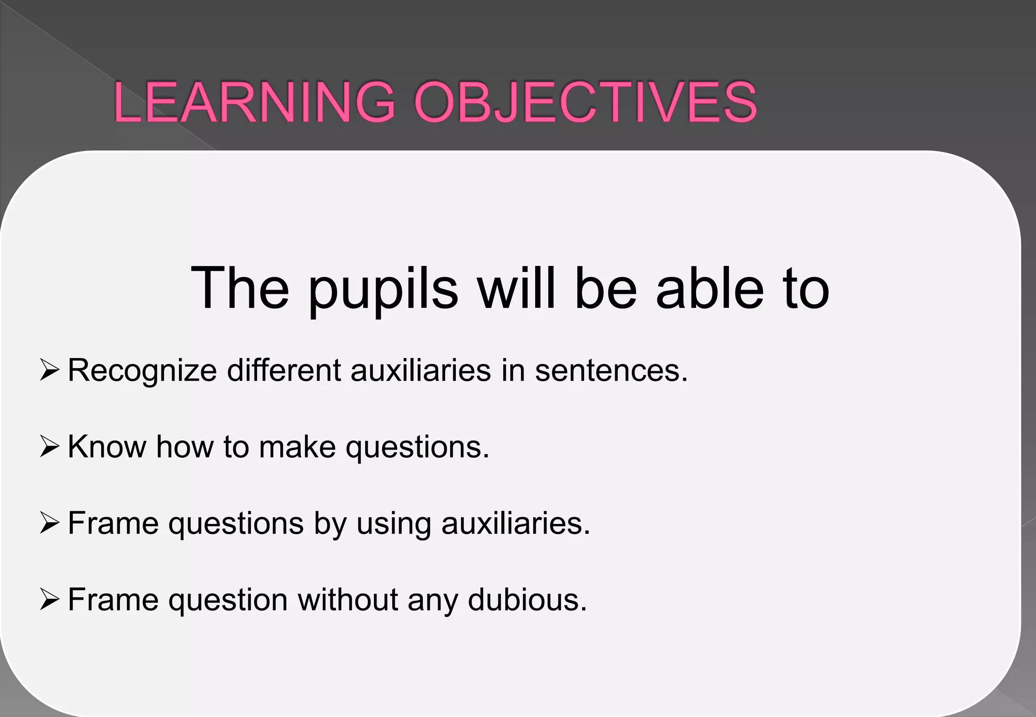 Framing questions school purpose | PPTX