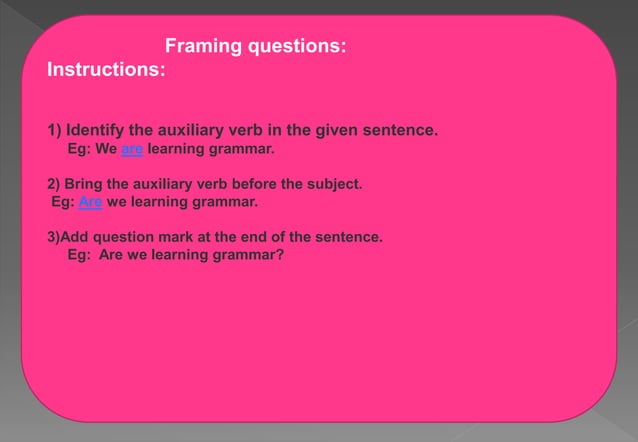 Framing questions school purpose | PPTX